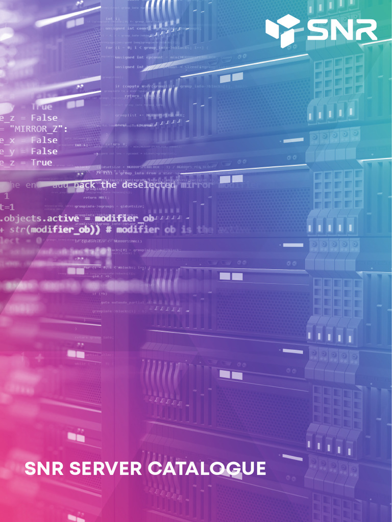 SNR SERVERS Catalogue Eng | PDF | Random Access Memory | Computer ...