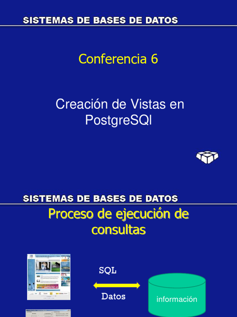 C6 Vistas | PDF | SQL | Bases de datos