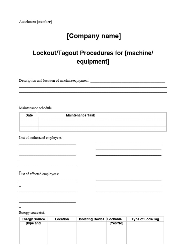 Lockout-Tagout-Procedures | PDF