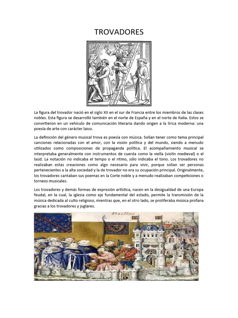 Trovador Es | PDF | Arte | Historia