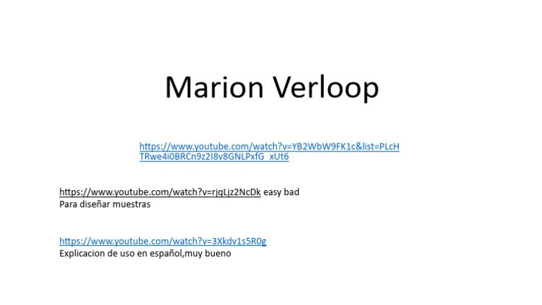 Marion Verloop | PDF
