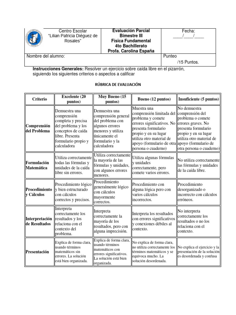 Aspectos A Calificar - Parcial-Fifu | PDF