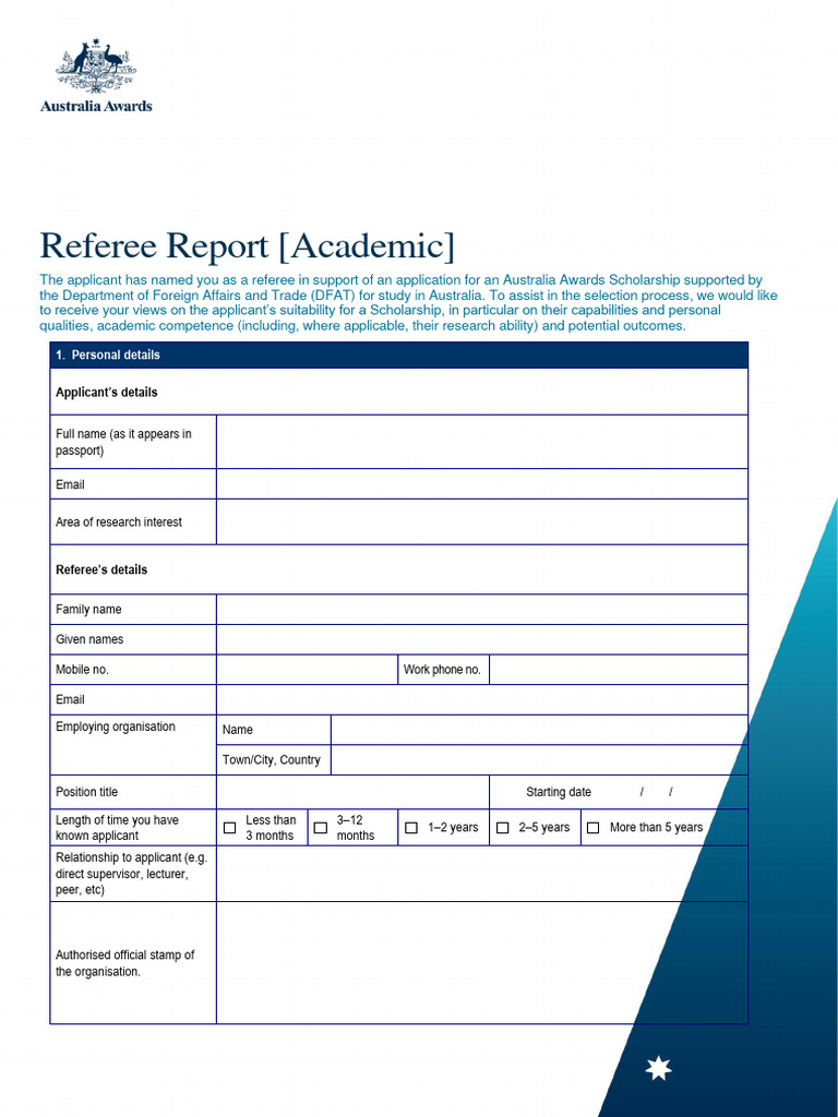 Referee Report Template Academic Word | PDF | Leadership | Doctor Of Philosophy