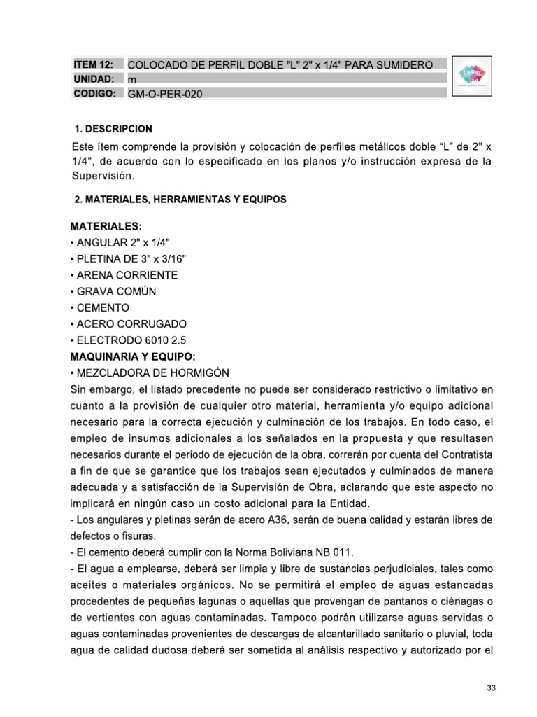 Especificaciones Sumidero D9 TPZ | PDF