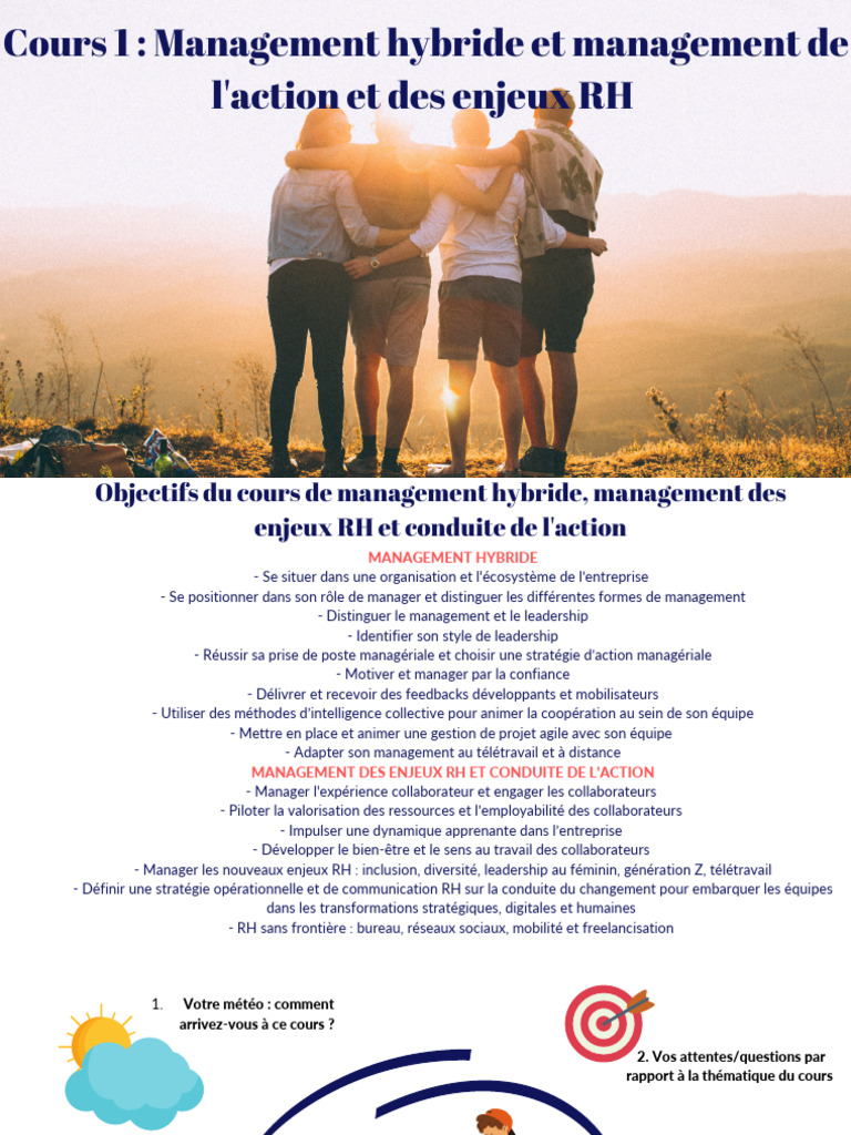 Management Hybride et Enjeux RH | PDF | Direction | Gestion des ...