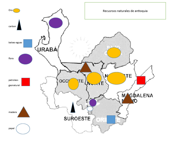 Mapa Subregiones de Antioquia | PDF