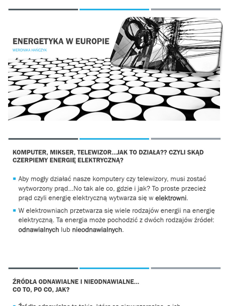 Energetyka w Europie | PDF