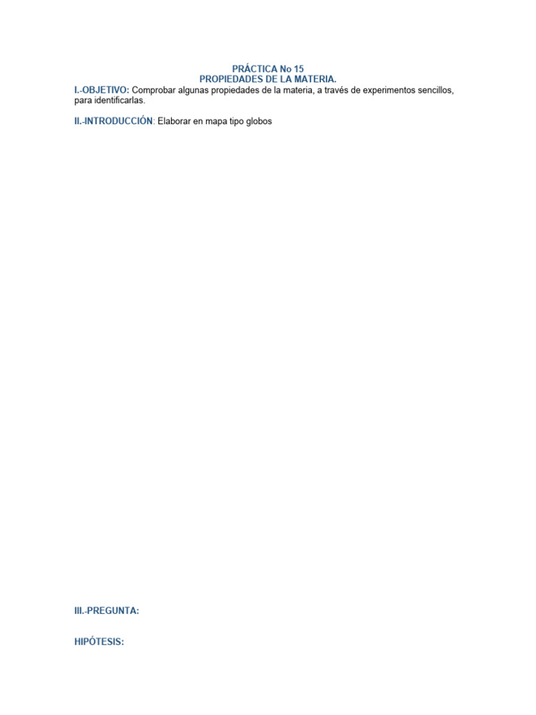 PRACTICA No.15 | PDF | Masa | Densidad