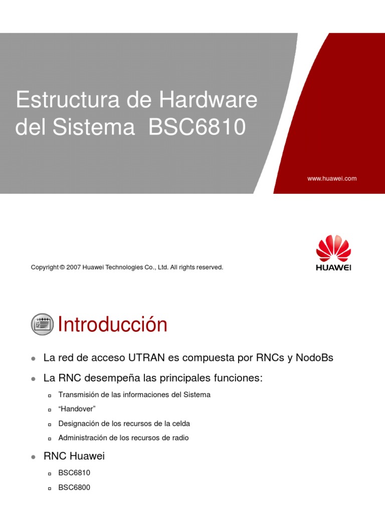 02-BSC6810 Estructura de Hardware | PDF | Protocolos de capa física | Red de computadoras