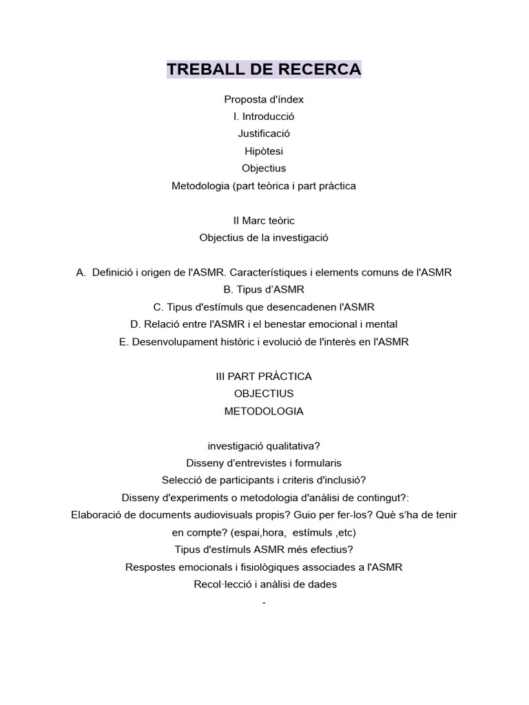 Treball de Recerca | PDF