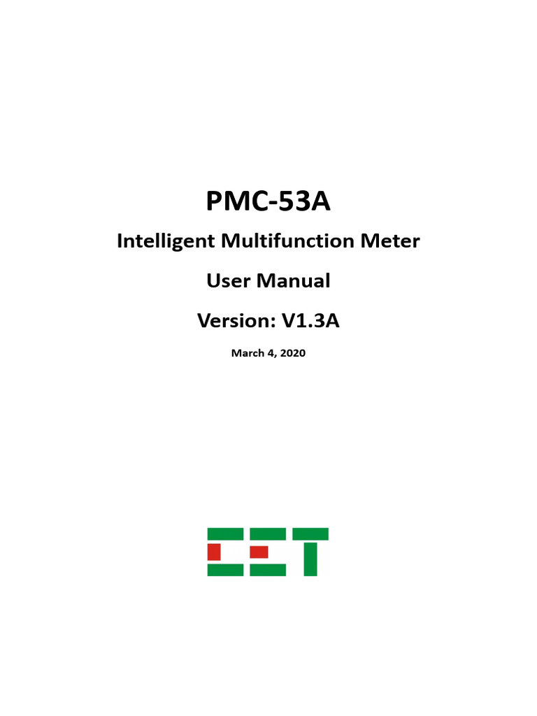 PMC-53A User Manual V1.3A (20200304) | PDF | Power Supply | Relay
