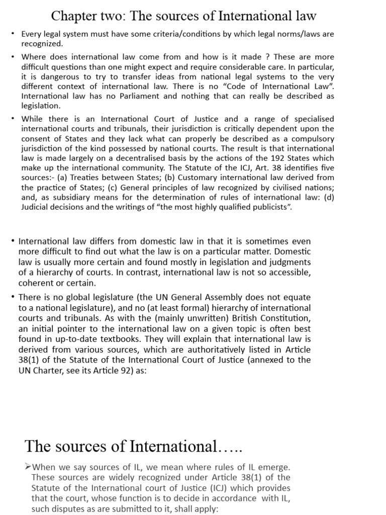 Chapter Two | PDF | International Law | Treaty