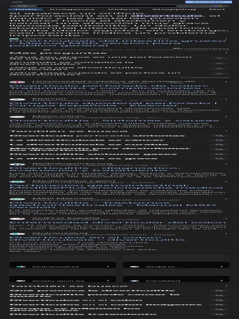 Complicaciones de Diverticulitis | PDF | Especialidades Medicas ...