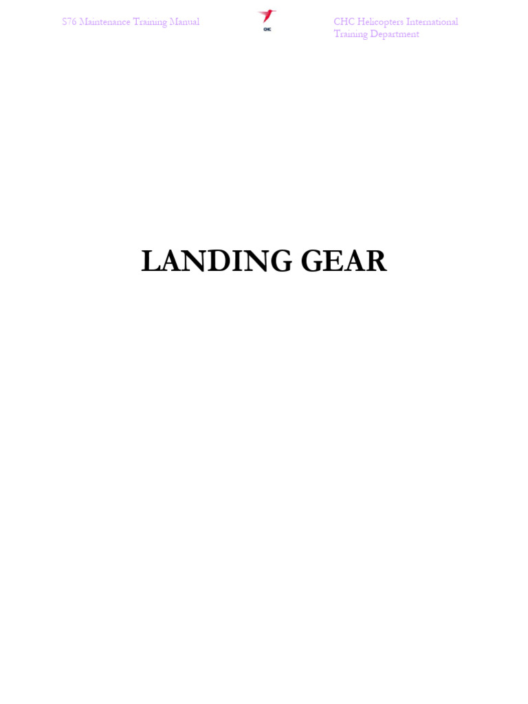 S76 Landing Gear | Download Free PDF | Landing Gear | Brake