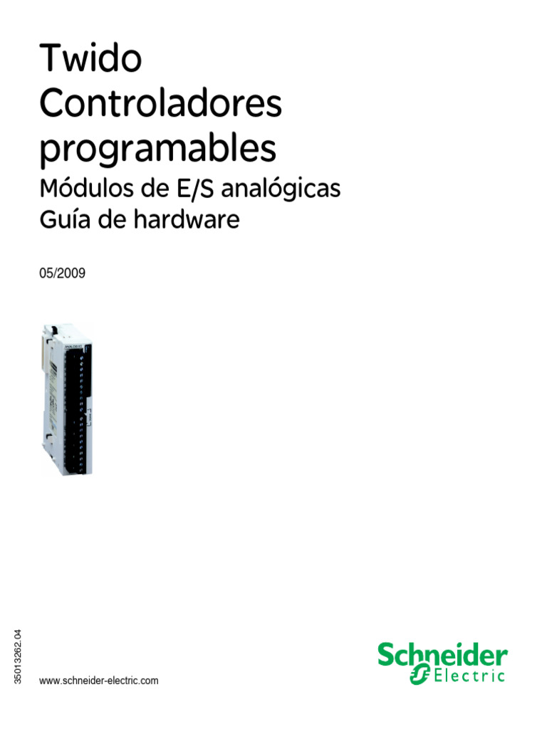 Manual Módulos Entrada-Salida Analógicas TWSAMM3HT | PDF | Ingenieria ...