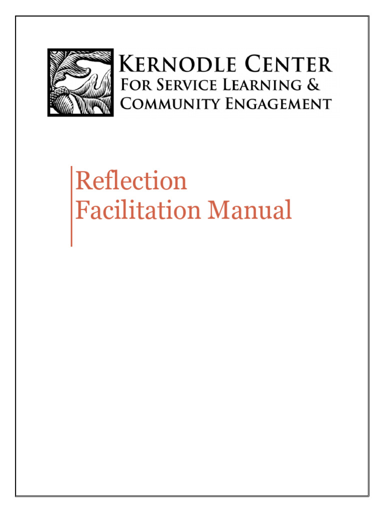 Updated Reflection Manual | Download Free PDF | Experience | Service Learning