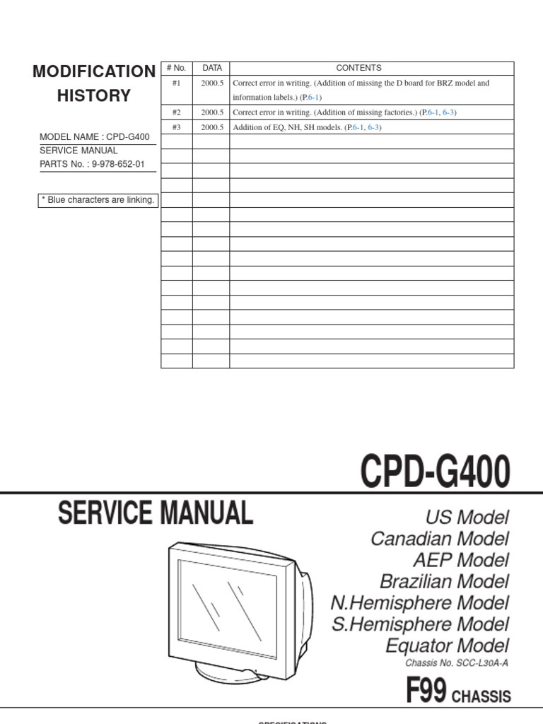 Modification History: # No. Data | PDF | Electricity | Manufactured Goods