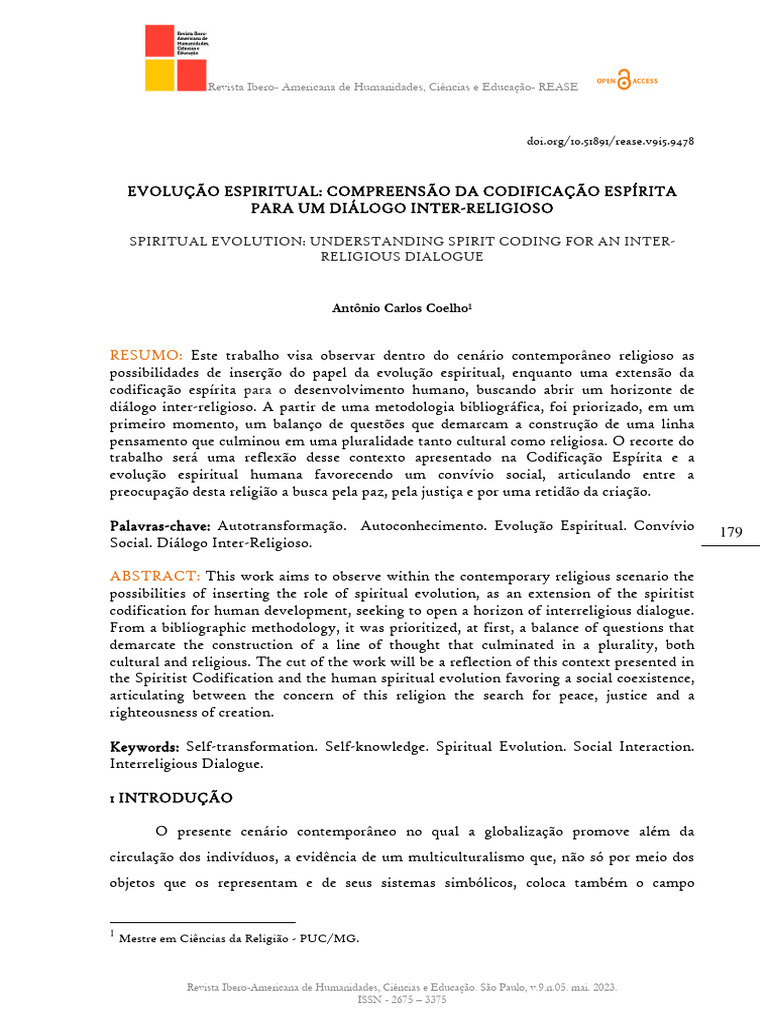 Resumo:: Spiritual Evolution: Understanding Spirit Coding For An Inter ...