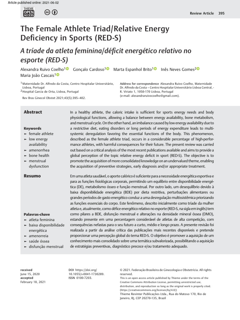 The Female Athlete Triad | PDF | Luteinizing Hormone | Endocrinology
