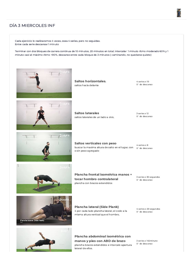 Lucas Terpin PF - Dia 3 Miercoles Planificacion Vacaciones | PDF