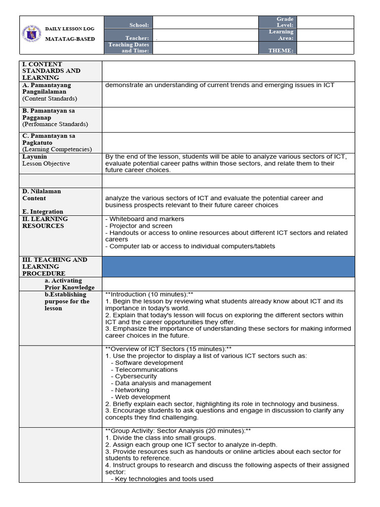 Q1 DLL | PDF | Educational Technology | Learning
