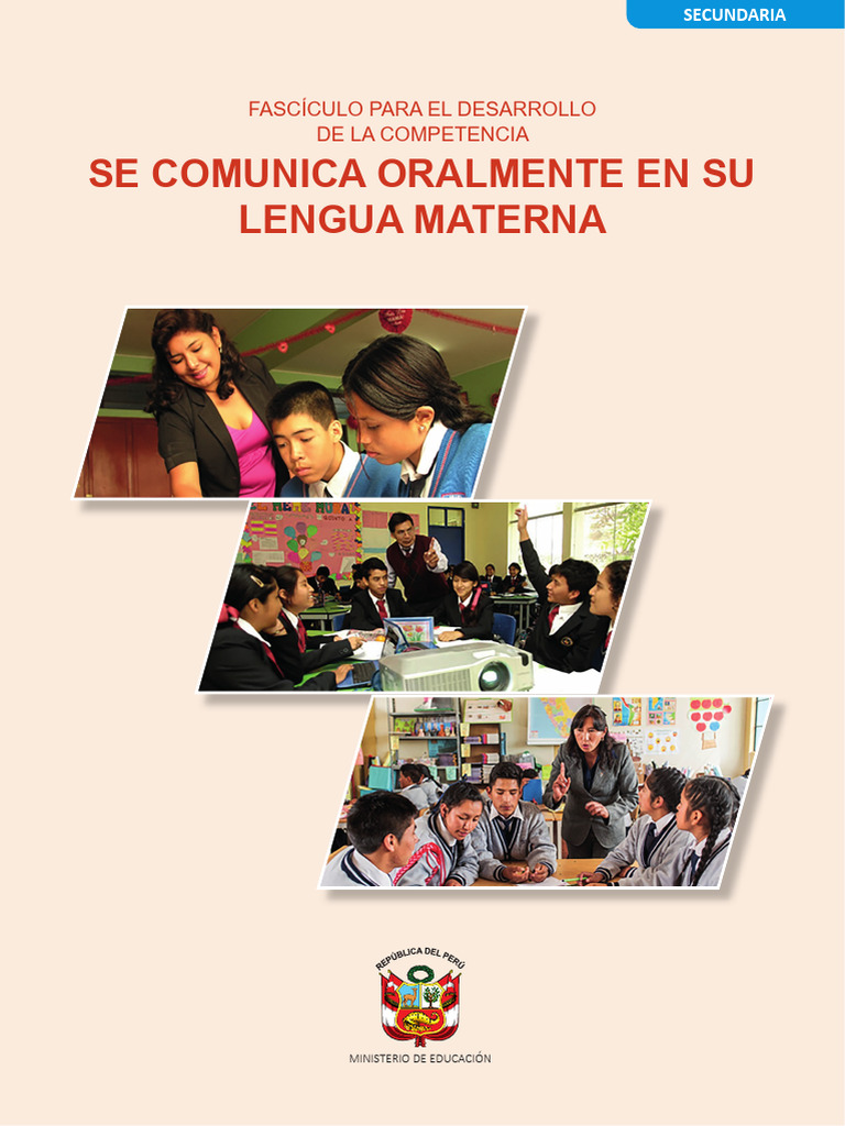 Fascículo para El Desarrollo de La Competencia Se Comunica Oralmenete ...