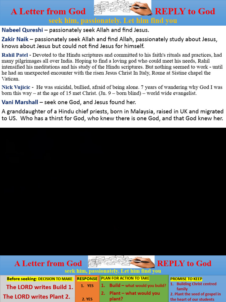 A Letter From God A Letter To God | PDF | Jesus | Prayer