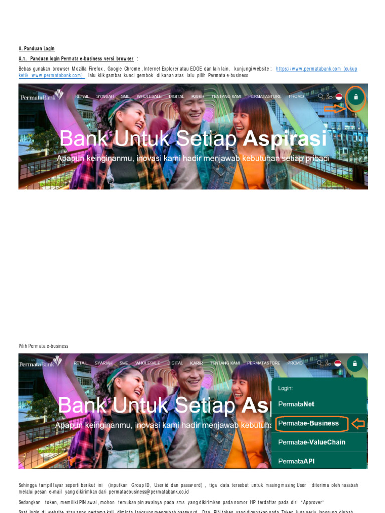 Panduan LOGIN - LLG - RTGS Dan Cek Mutasi Permata E-Business - Termasuk ...