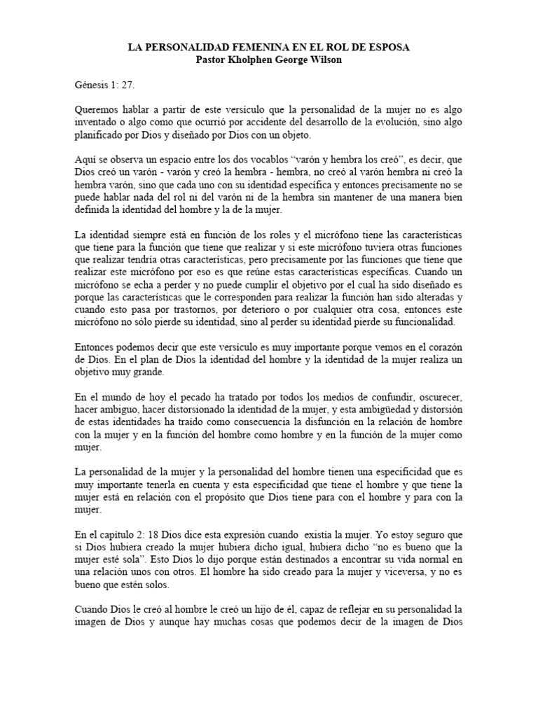 La Personalidad Femenina En... | PDF | Alma | Mujer