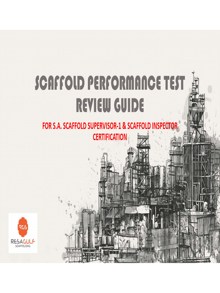 Scaffold Performance Test Review Guide | PDF | Scaffolding | Equipment