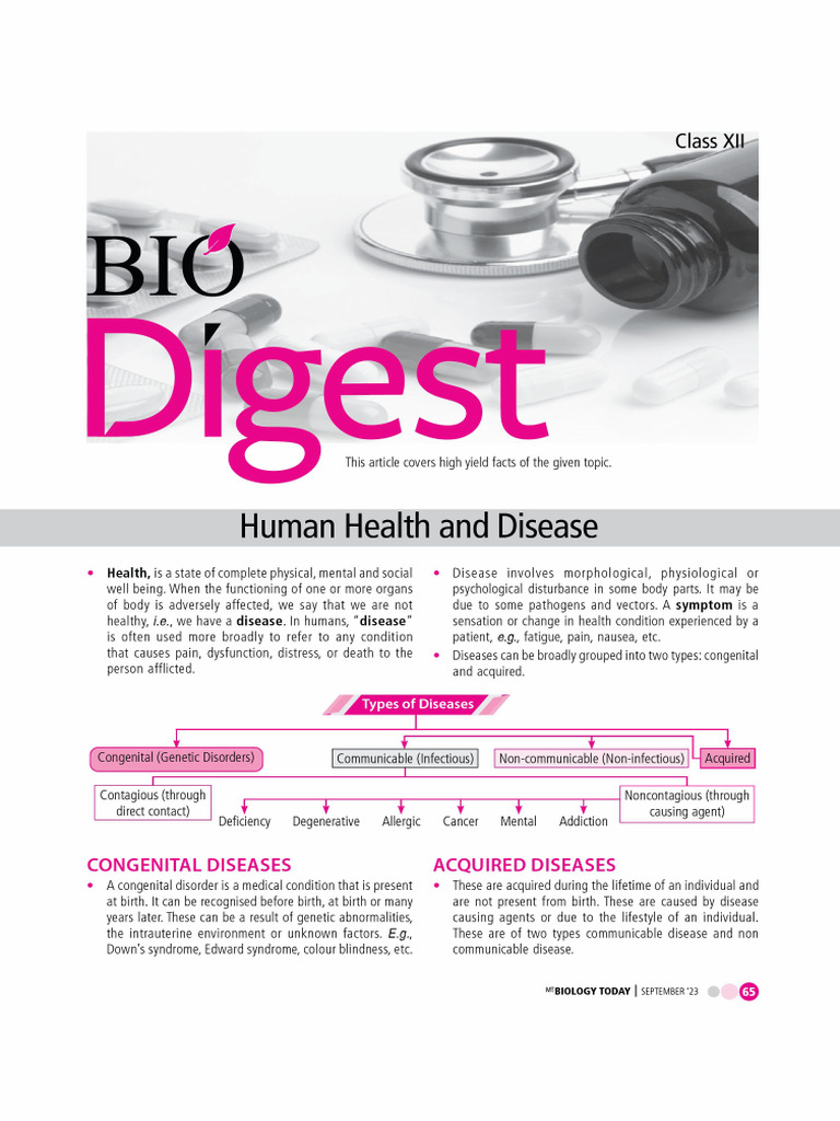 Human Health and Disease | PDF