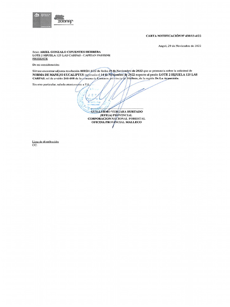 Plan Manejo Conaf Firmado | PDF