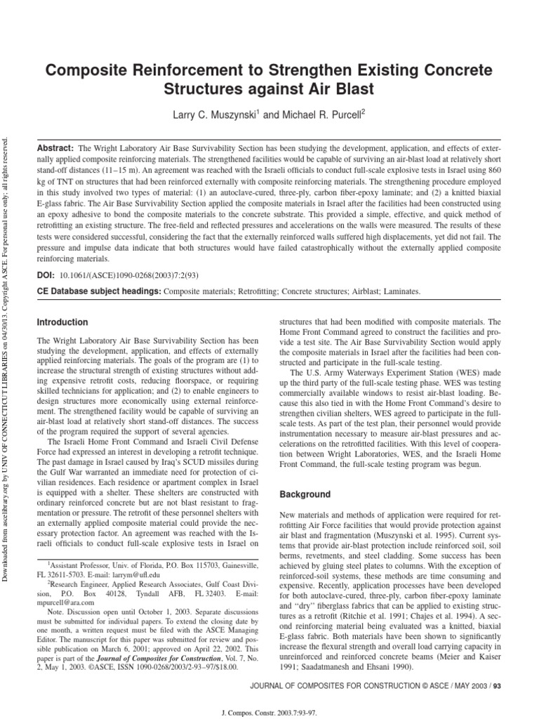 Muszynski 1 | PDF | Concrete | Composite Material