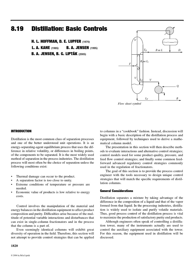 8 19 Distillation Basic Controls INTRODU | PDF | Distillation | Heat ...