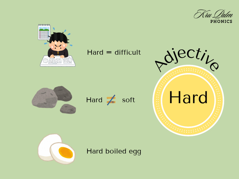 Adjective Picture Word: Hard | PDF