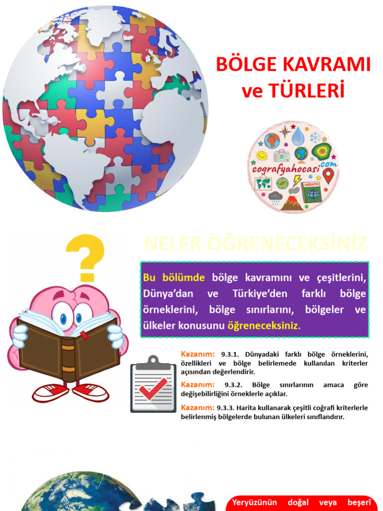 9.3.1-2-3 BÖLGE KAVRAMI Ve TÜRLERİ | PDF
