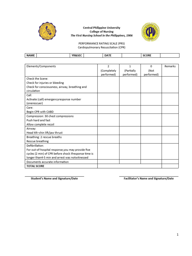 PRS Cardiopulmonary Resucitation | PDF