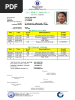 Sample Teachers Program | PDF | Philippines