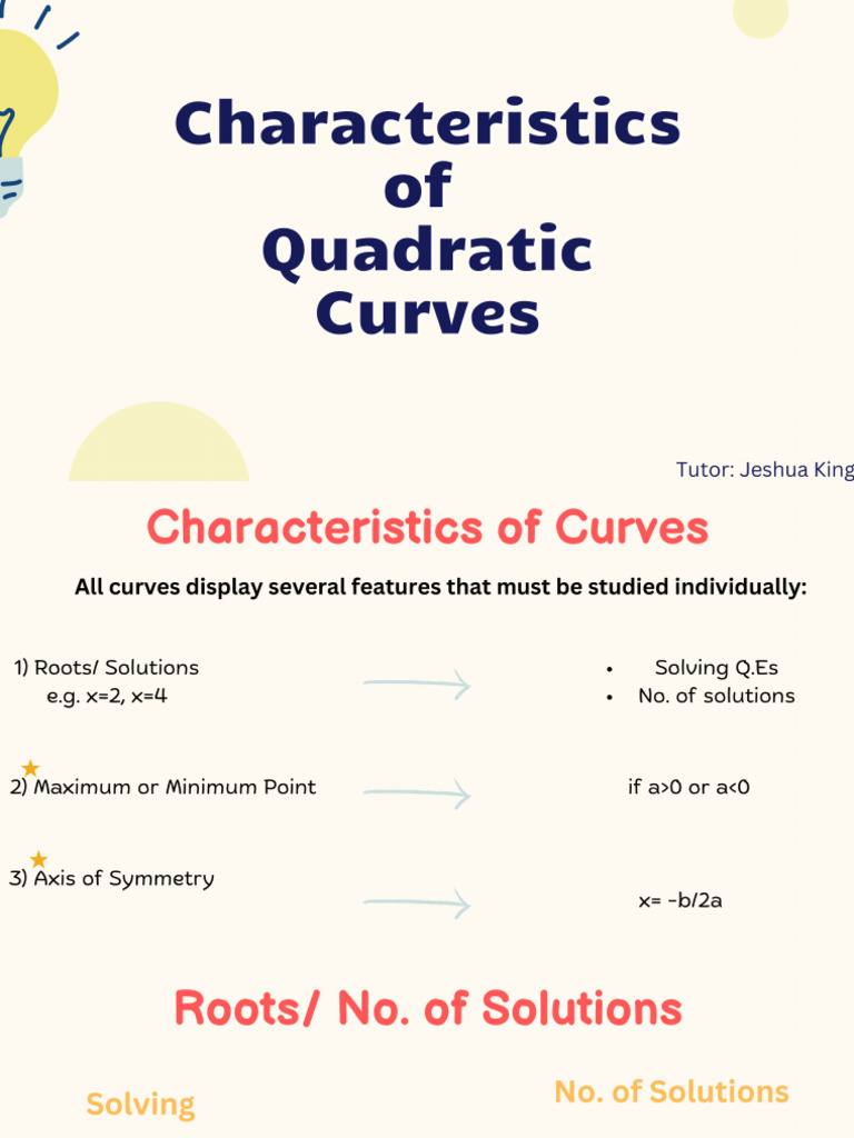 Characteristics of Quadratic Curves | PDF