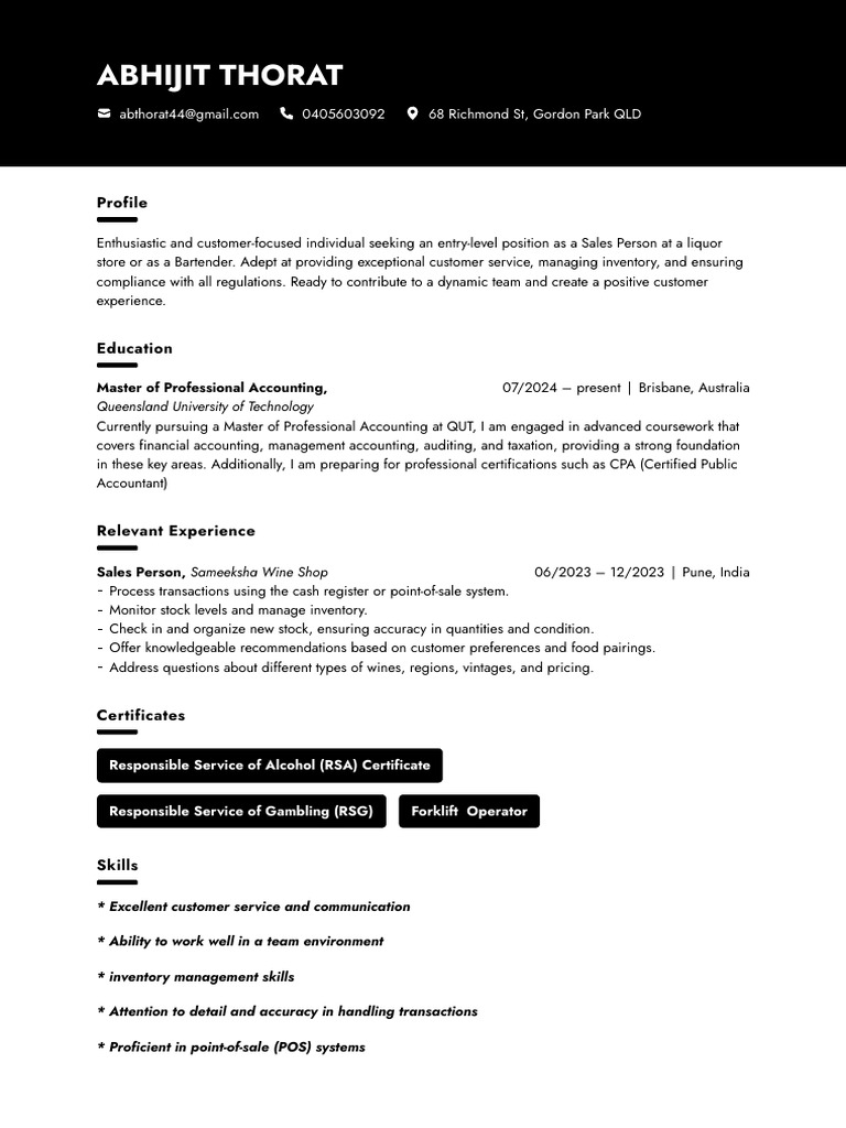 RSA + RSG Resume | PDF | Career & Growth | Business