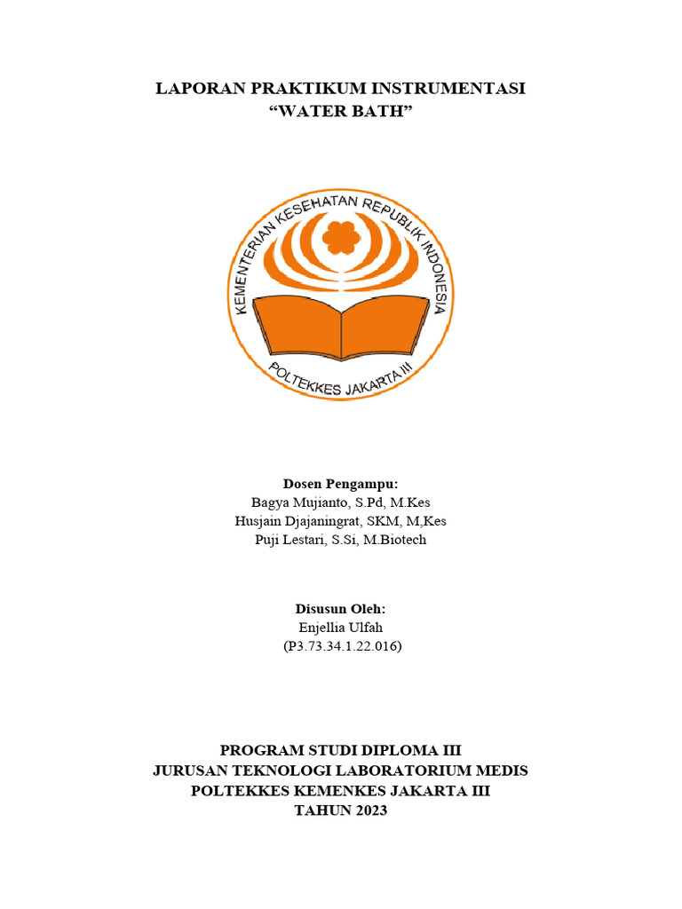 Laporan Praktikum Instrumentasi Water Bath | PDF
