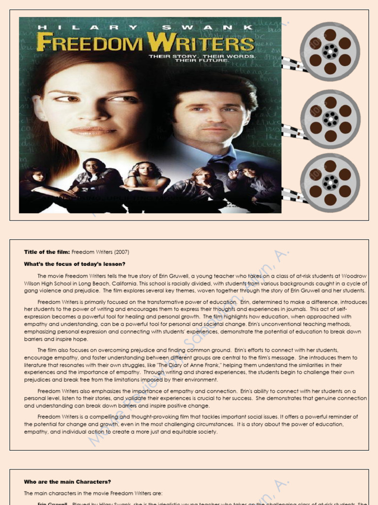 Freedom Writers: Education & Empathy Themes | PDF | Social Psychology