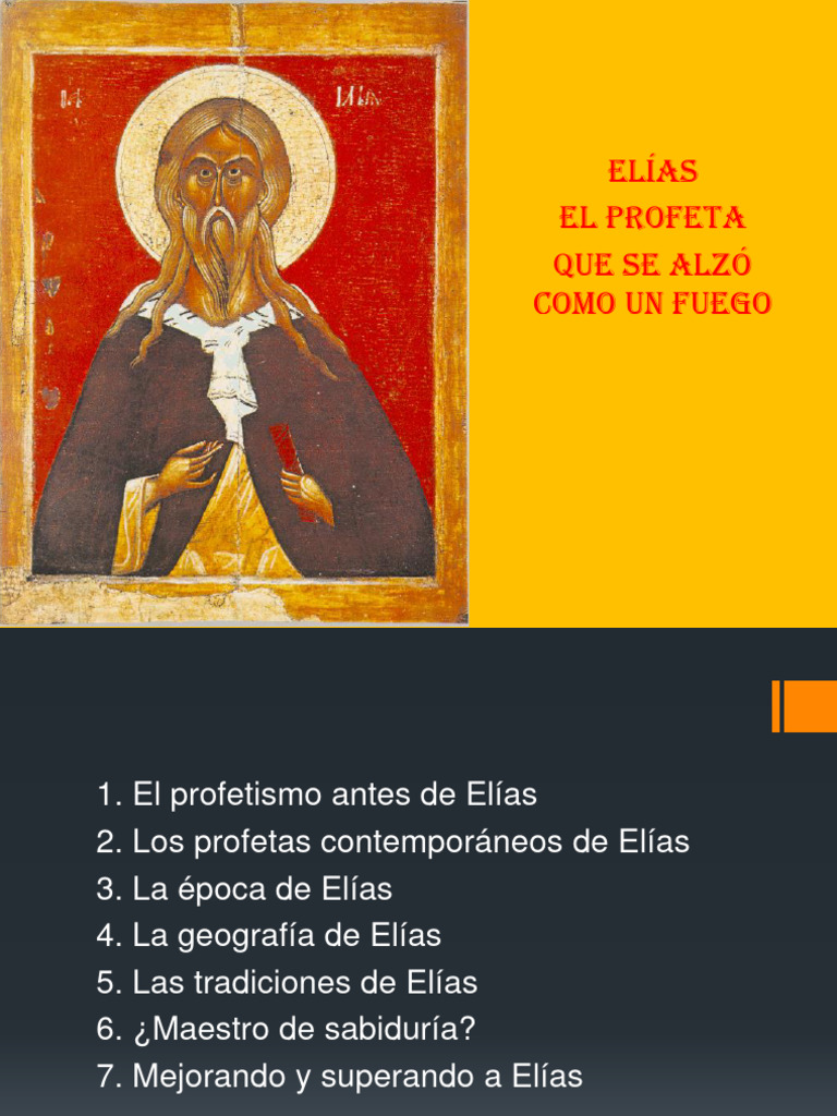 Elias El Profeta | PDF | Elijah | Jesús