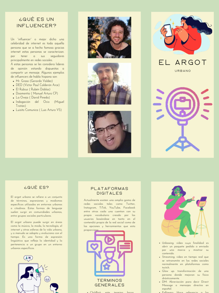 Folleto de El Argot Urbano | PDF | Internet | Red mundial