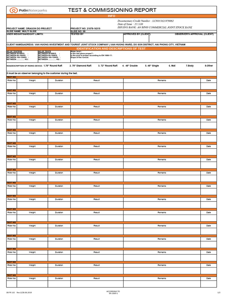 08-MULTI - SLIDE-DRAGON - DO - PROJECT-Test & Commissioning Report-008 ...