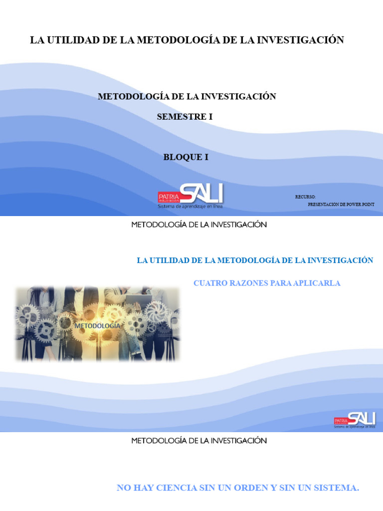 Utilidad de La Metodología de La Inv | PDF | Metodología | Método científico
