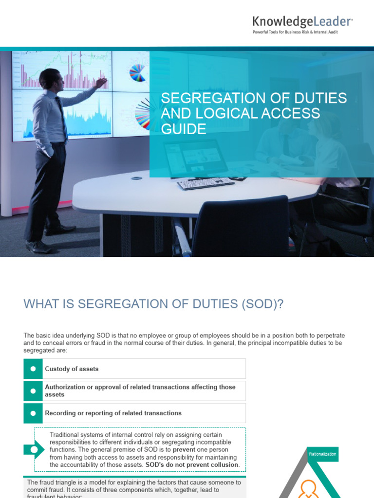SOD and Logical Access Guide | PDF | Internal Control | Audit