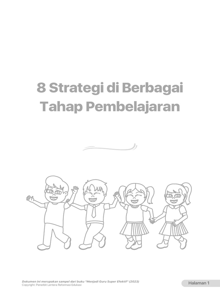 8 Strategi Di Berbagai Tahap Pembelajaran | PDF | Karier & Perkembangan ...