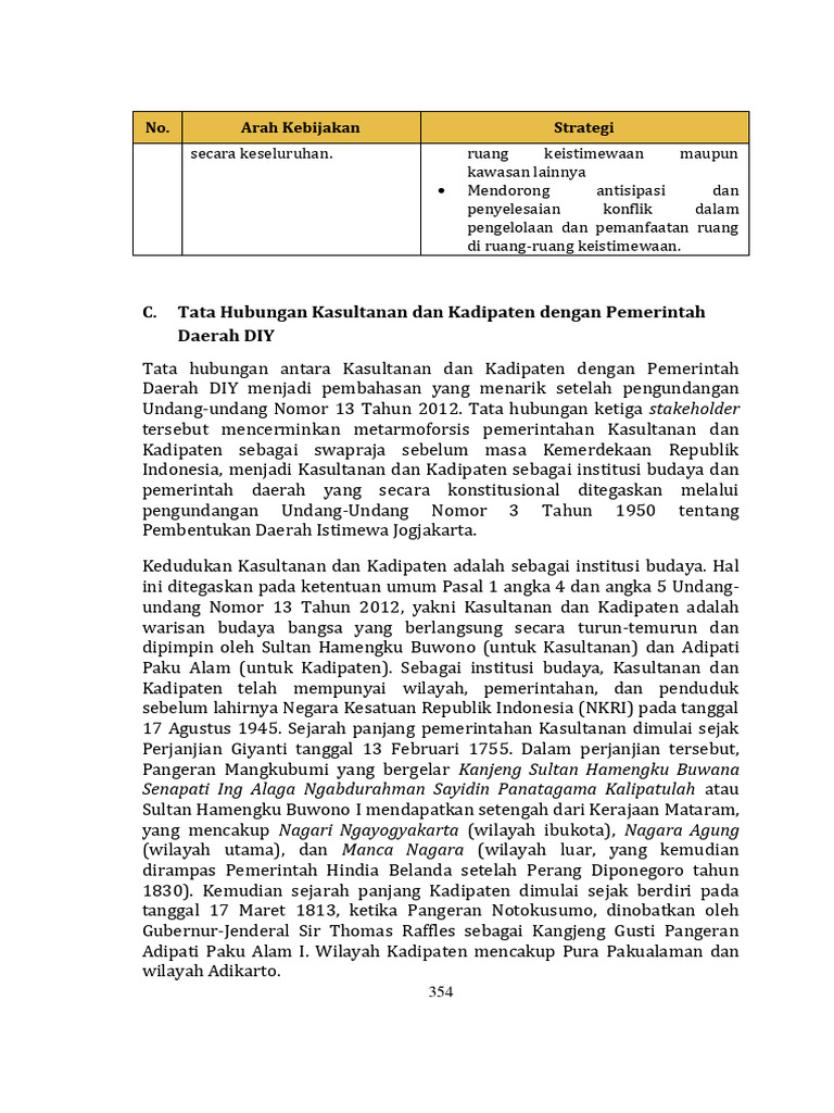 Sejarah Pemerintahan DIY-361-365 | PDF | Politik