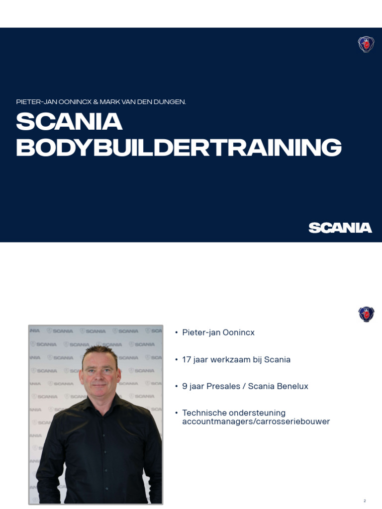 Scania Training Presentatie - Bodybuilder - NL - DEF | PDF